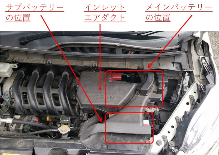 日産セレナ｜吸気口（インレットエアダクト）外し方｜バッテリー交換 | Life is so Beautiful Blog
